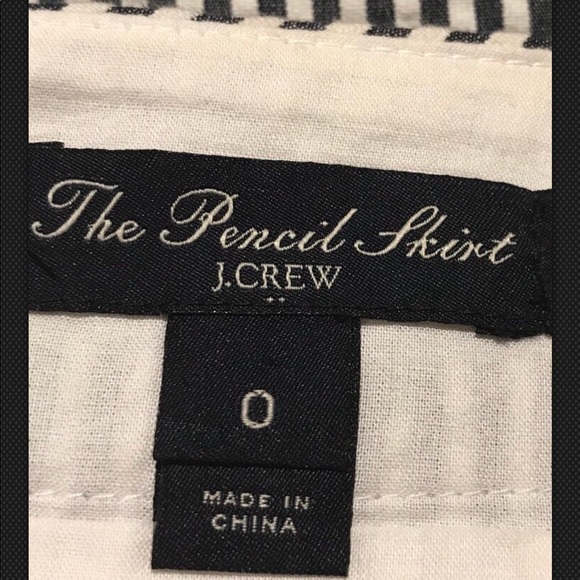 J. Crew Factory | Skirts | J Crew 65849 Pencil Seersucker Skirt Striped ...